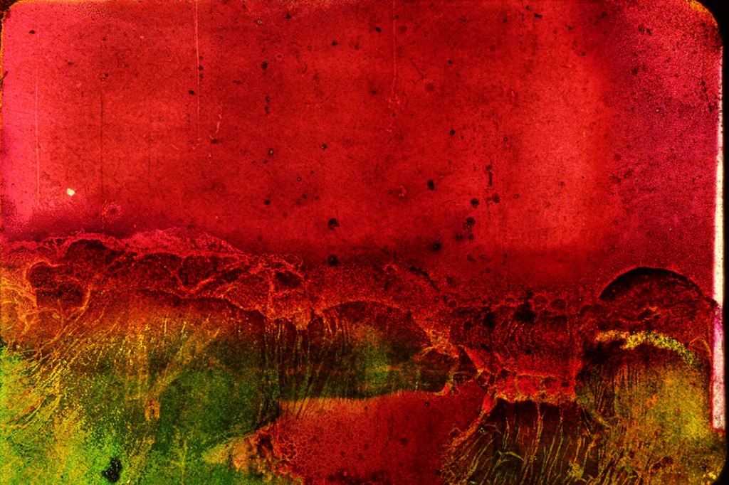 Nuclear War - A Study In Color Bleach Etching - Process Reversal