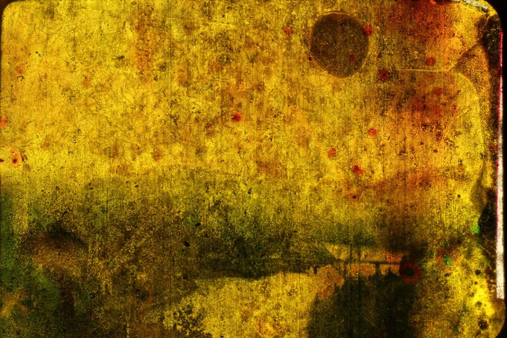 Nuclear War - A Study In Color Bleach Etching - Process Reversal